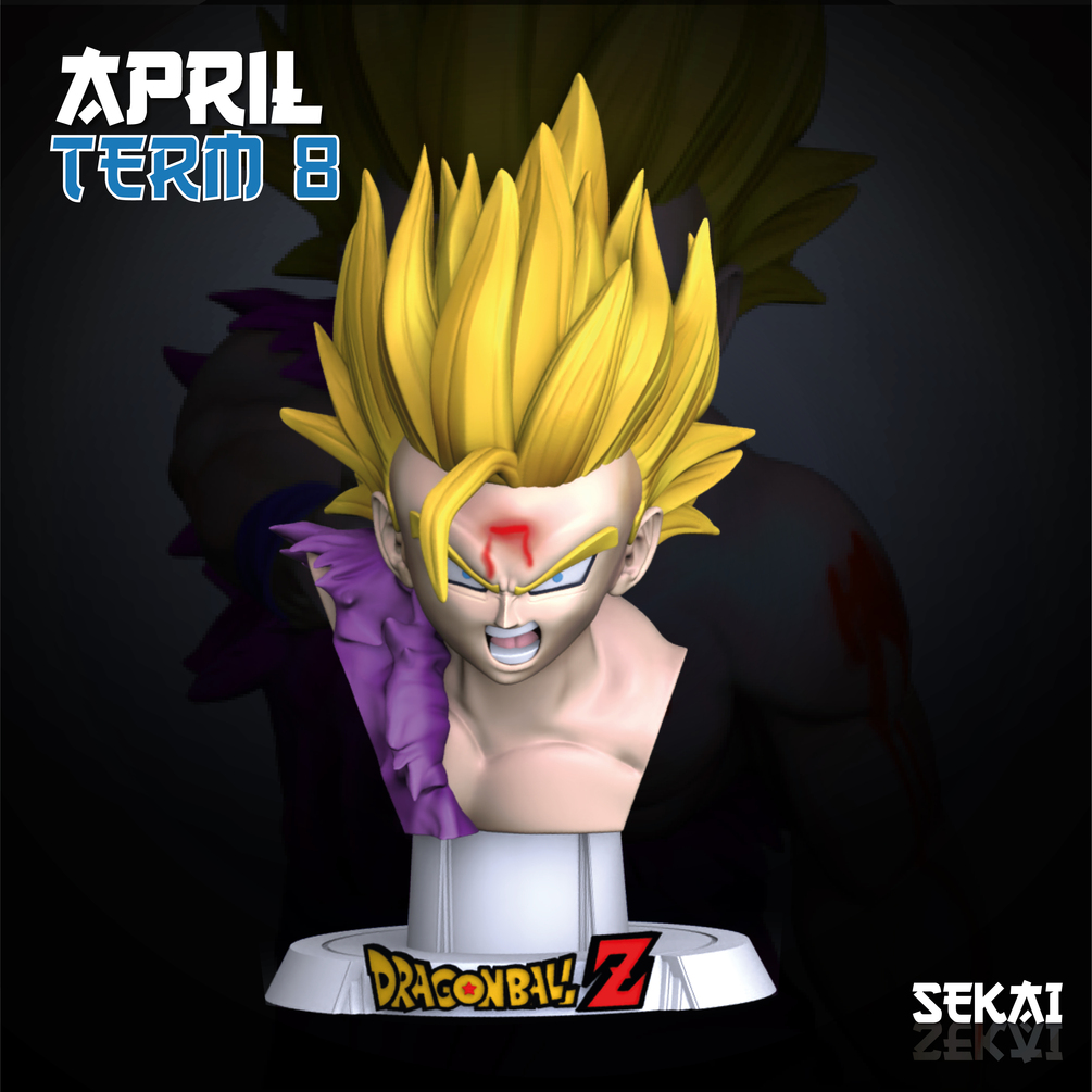 Gohan Bust - Sekai 3D Models - Tested and Ready for 3D printing
