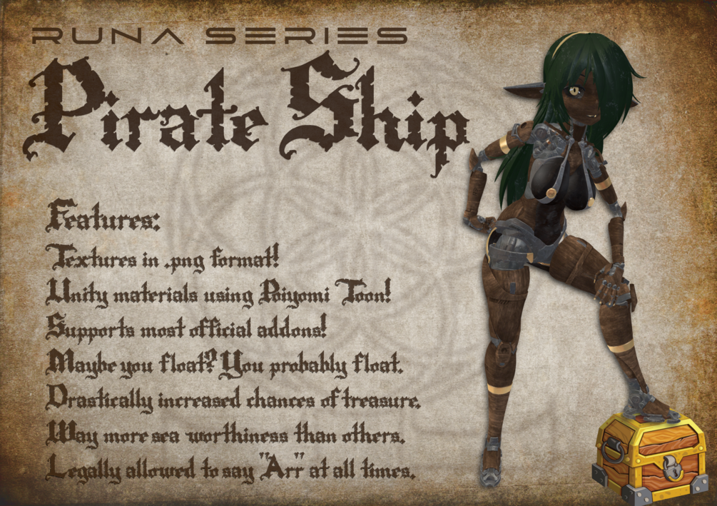 Pirate Ship Runa Texture Set