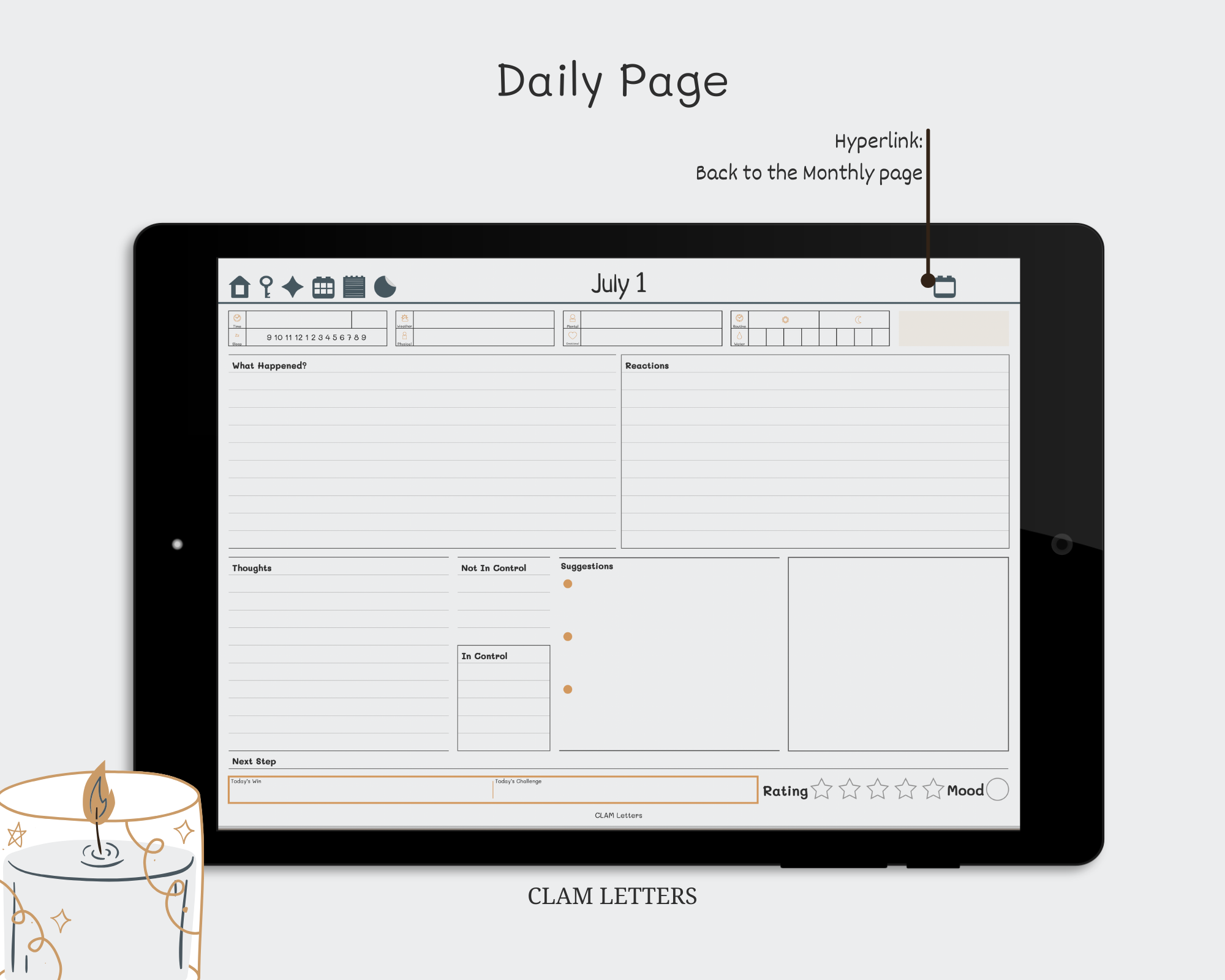 [ Digital ] Rate My Day Self-Reflection Journal 2024-2025