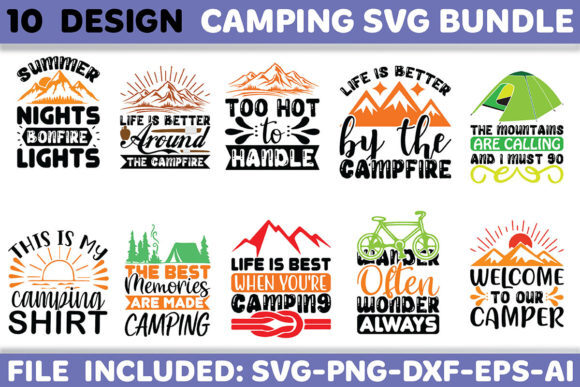 Ultimate Camping SVG Bundle – 50+ Designs for Cricut, Silhouette & More ...