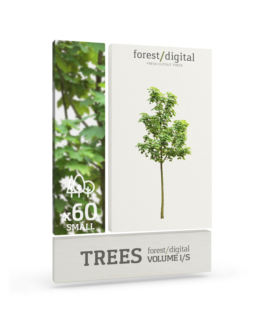 forest/digital Trees vol. 1/S | 60 small Cutout Trees
