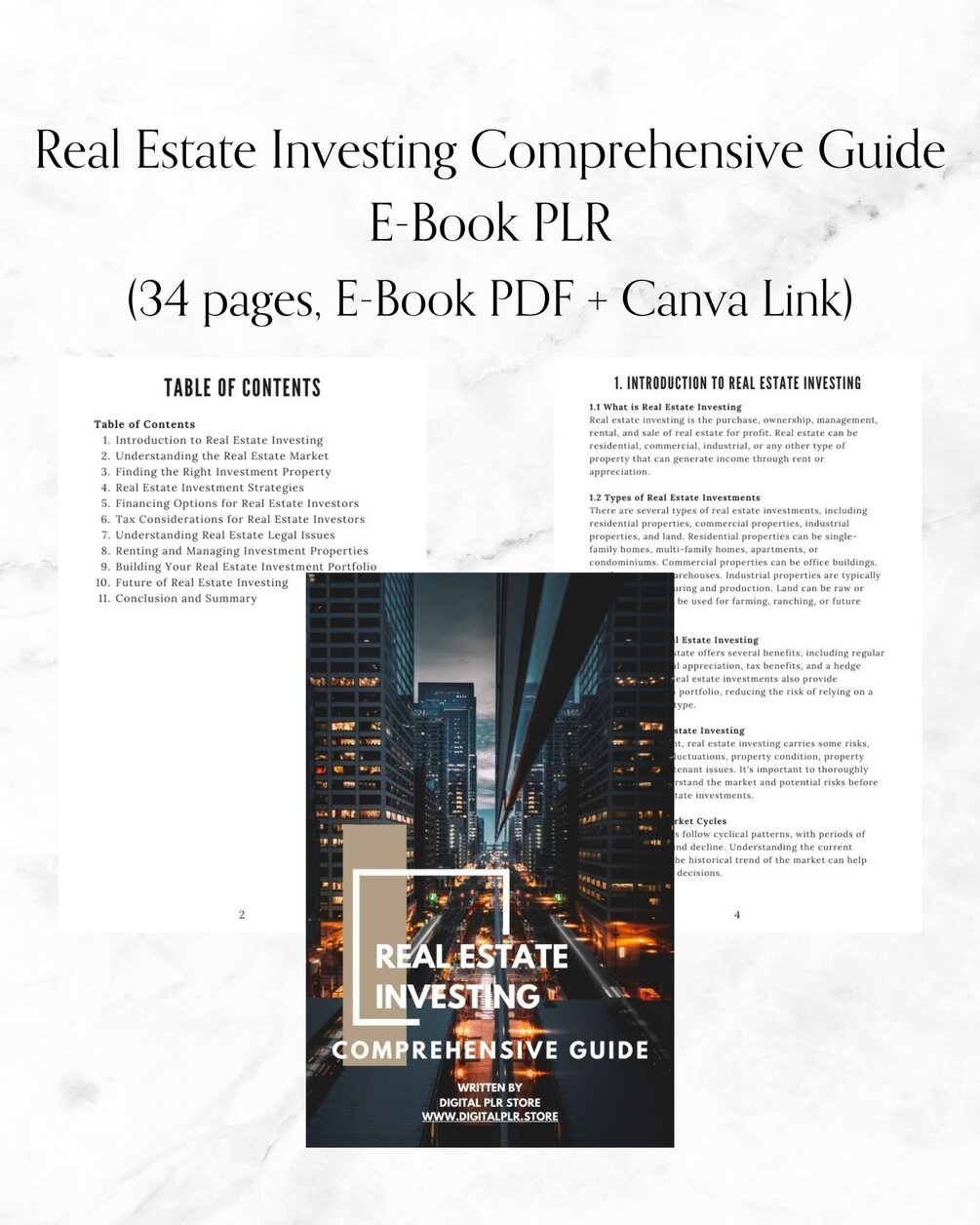 Real Estate Investing Comprehensive Guide E-Book PLR