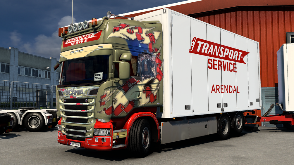 Scania RJL 6s Transport Service Combo Skin