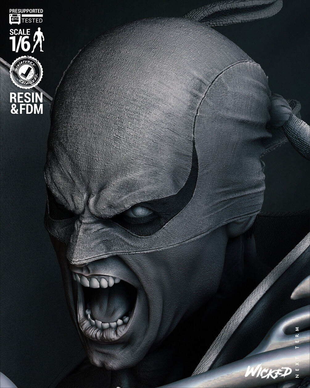 Wicked Marvel Iron First Sculpture: Tested and ready for 3D printing