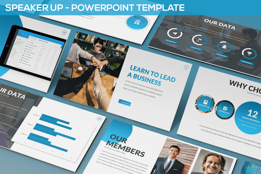 Speaker Up - Free Powerpoint Template