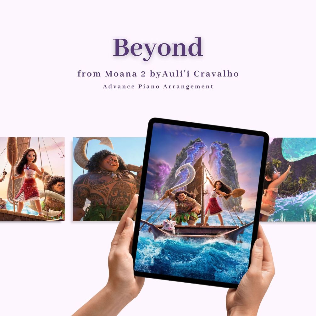 Beyond - Moana 2 Piano Sheets