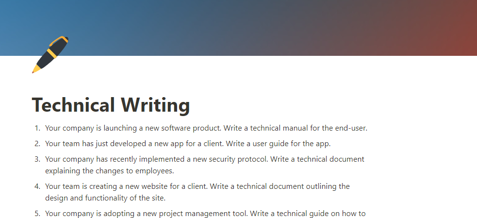 ChatGPT Prompts for Writers / Writing