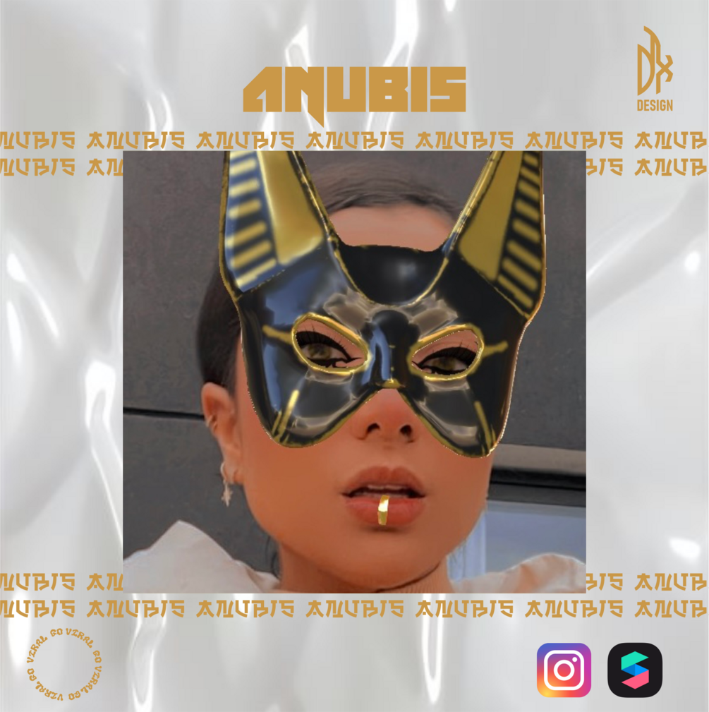 ANUBIS AR FILTER | anubis mask | makeup | lut | lip tint | eyeliner| retouching