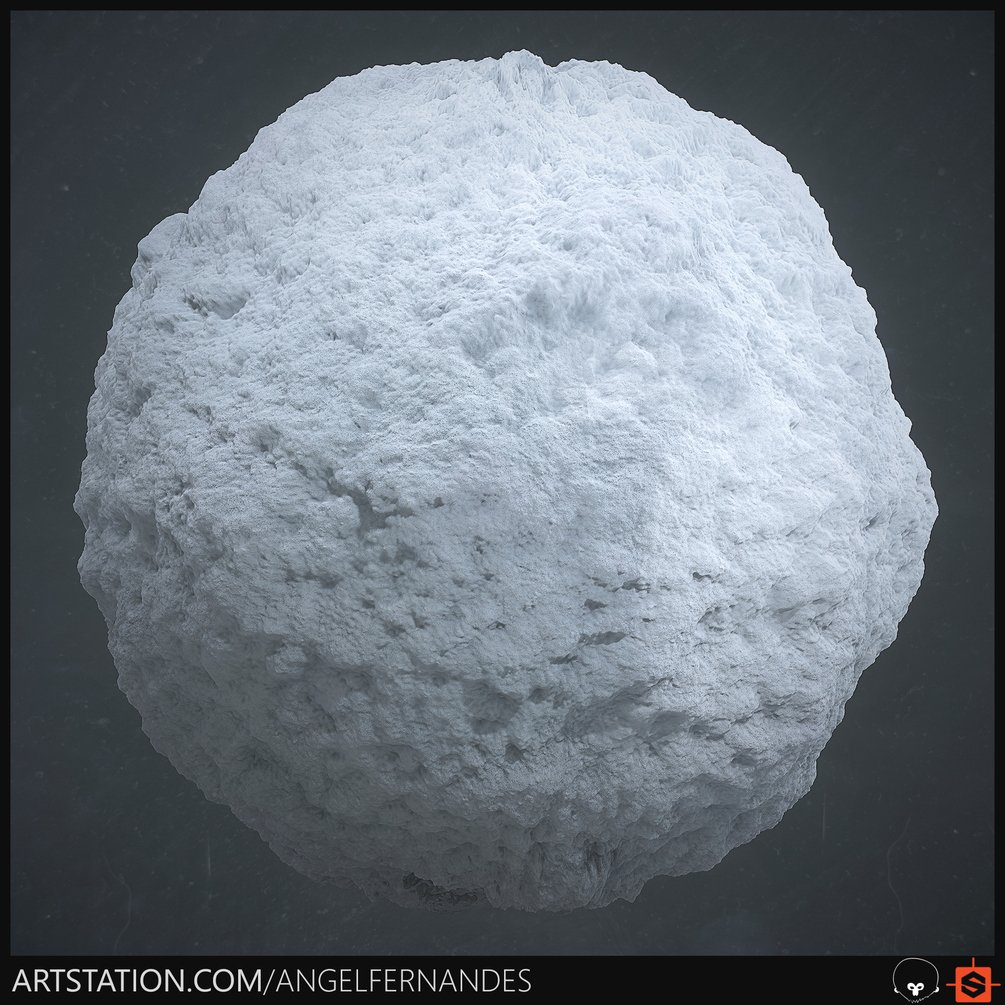 Stone Floor with Snow - Substance Designer