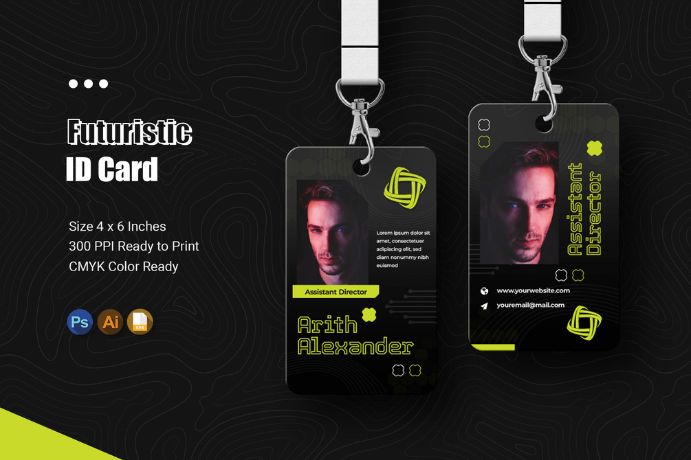 Futuristic Tech ID Card