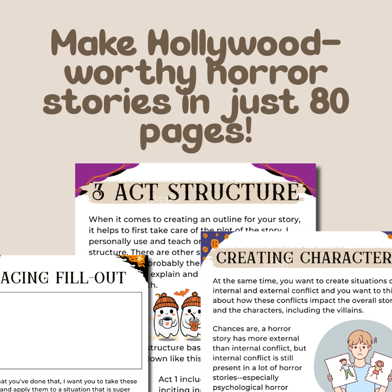 The Ultimate Horror Story Guide + Workbook | 80+ Pages to Learn How to ...