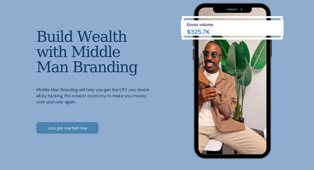 What is middle man branding?