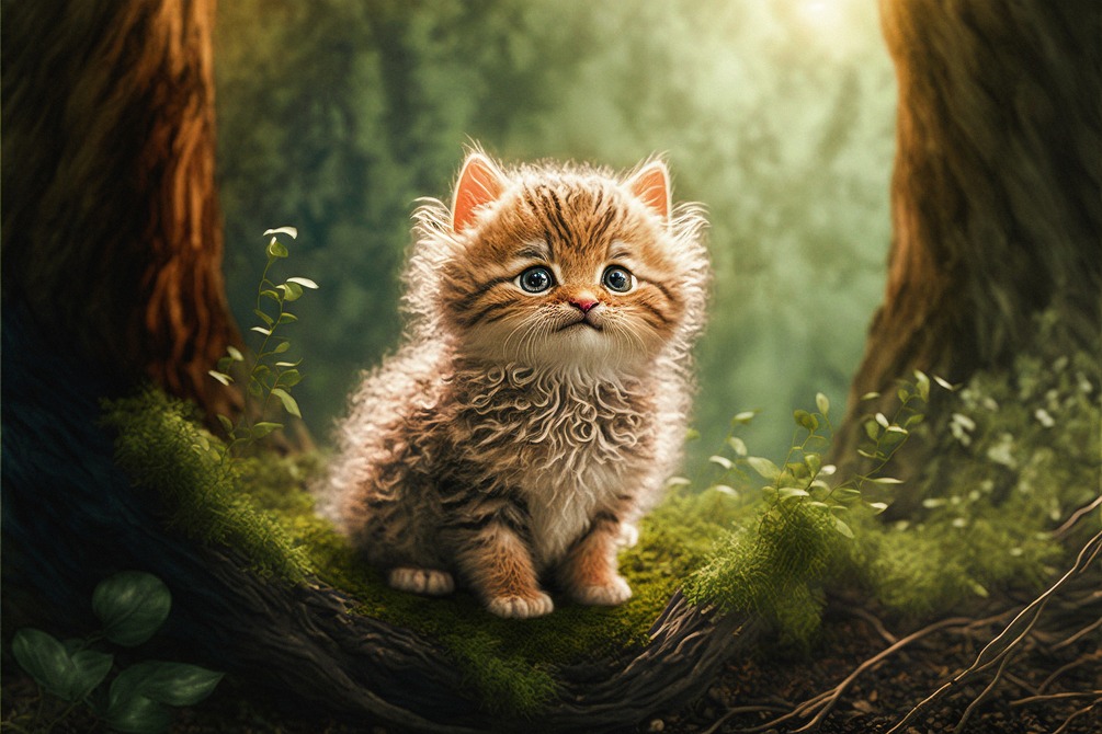 The Courageous Journey of Mittens the Kitten