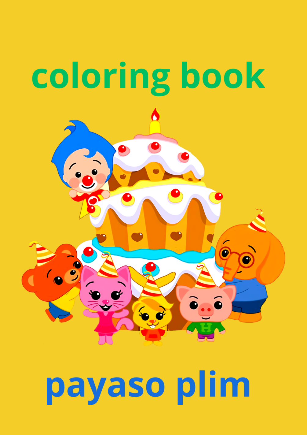 coloring book payaso plim
