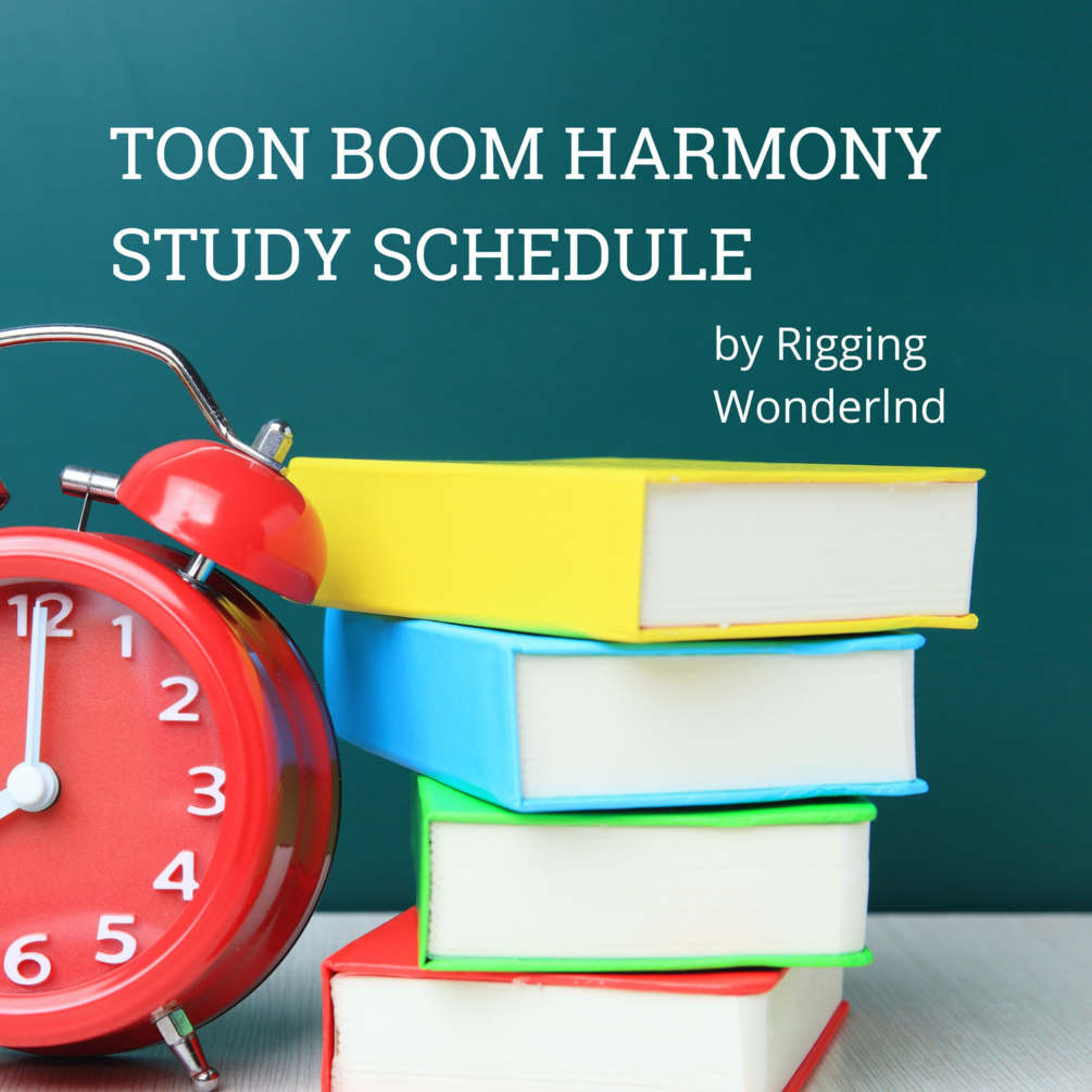 Toon Boom Harmony Study Schedule