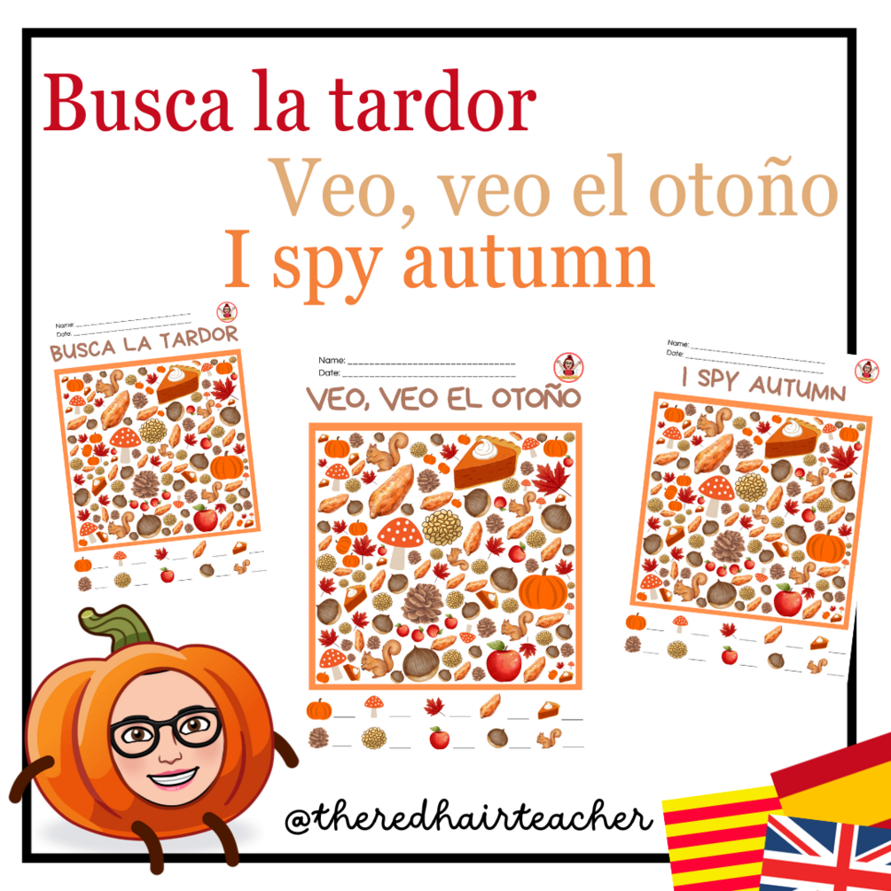 I spy autumn - Busca la tardor - Veo, veo el otoño 🍂