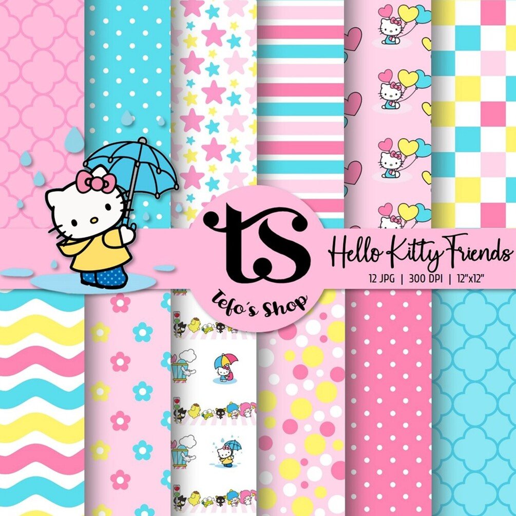 Hello Kitty Friends | Papeles digitales | Paper pack