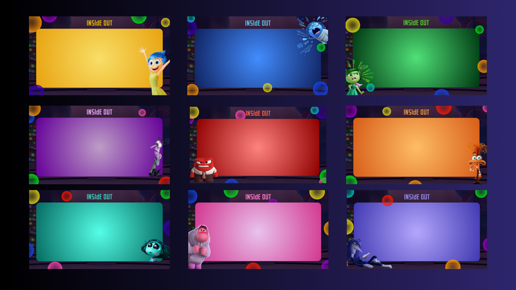 Inside Out-Themed PowerPoint Template