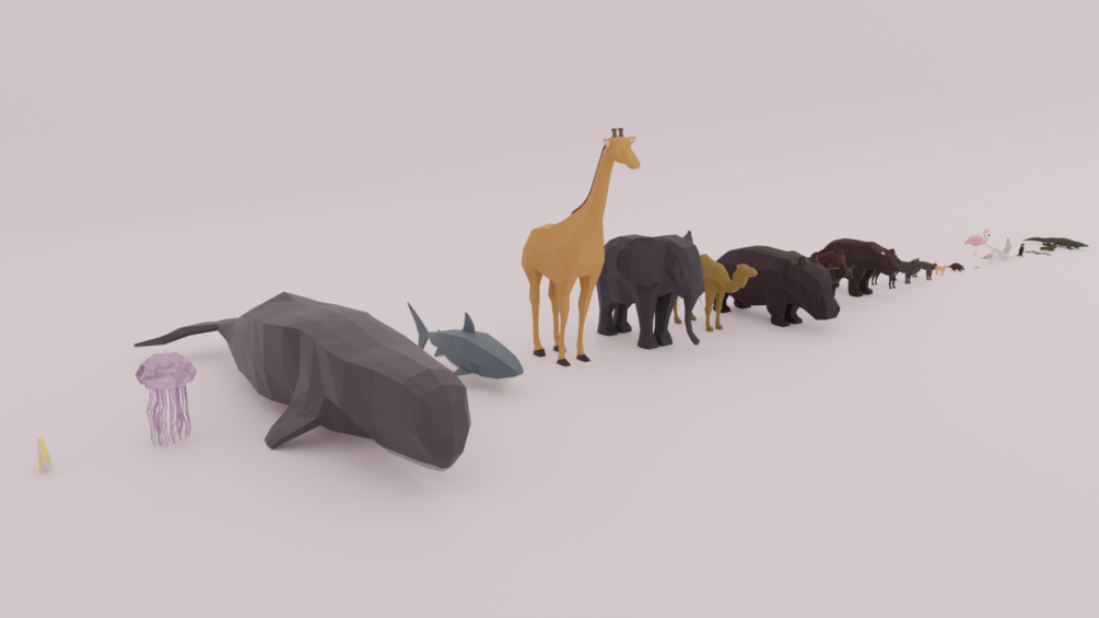 Low Poly Animals + Bonus
