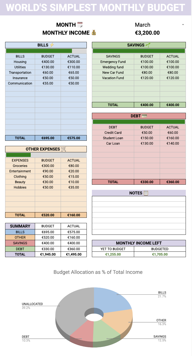 Monthly Budget Pro