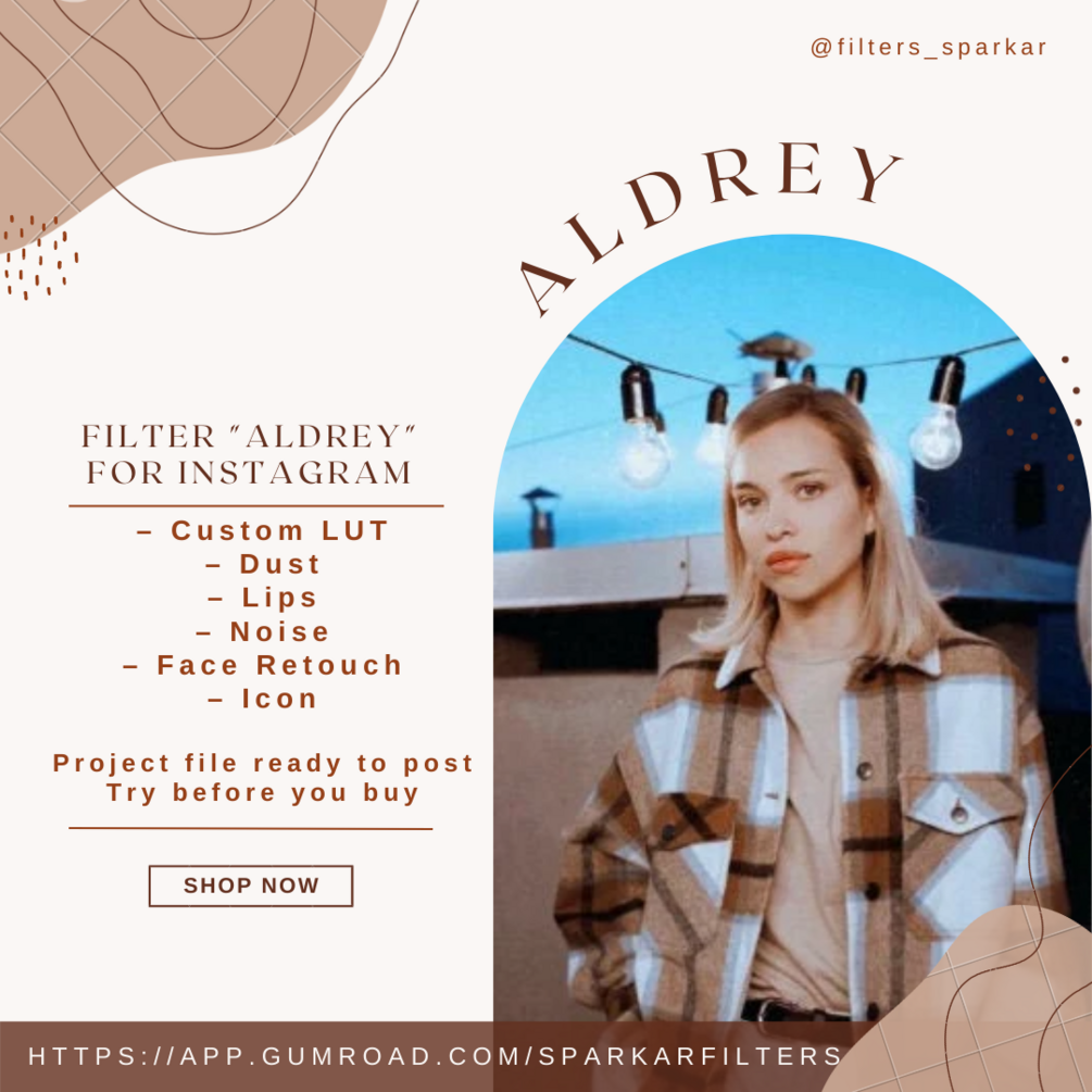 Spark Ar Filter "Aldrey" + Dust/Noise + Face deformation + Lips (for ...