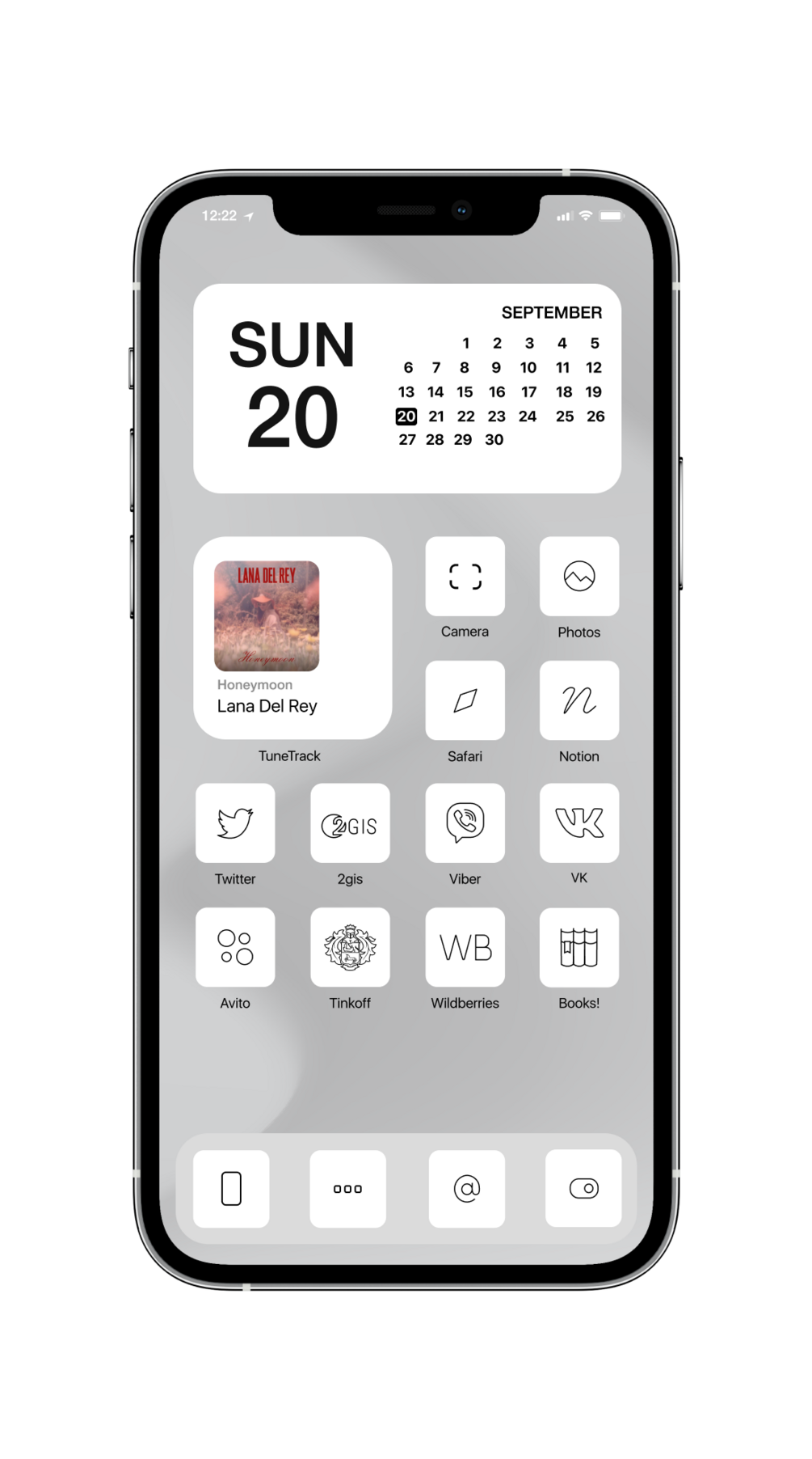 White Custom iOS Pack