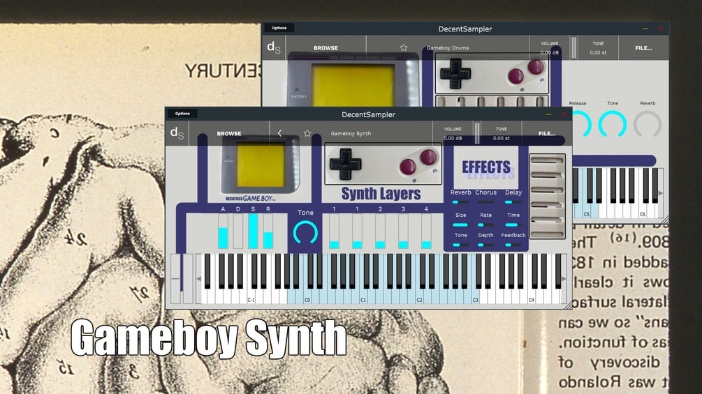 Gameboy Synth (Decent Sampler VST)
