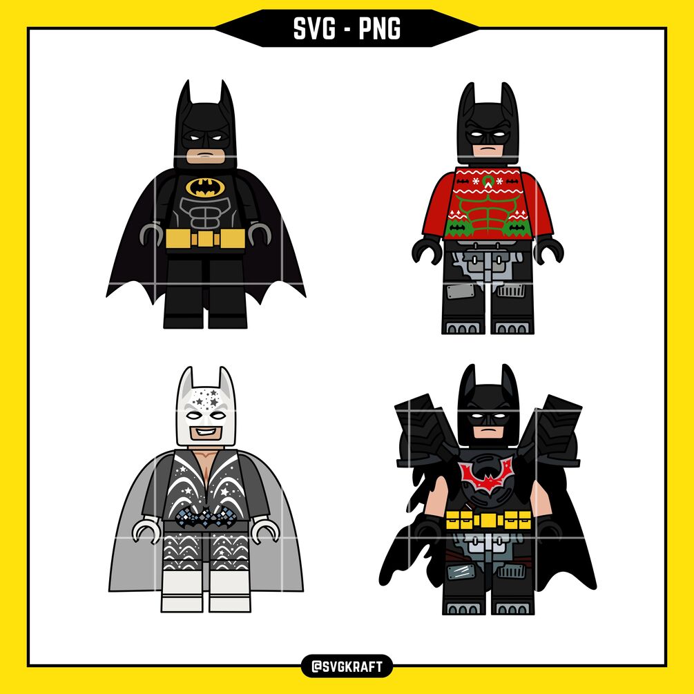 Bricks Batman Vector Files for Sublimation Design