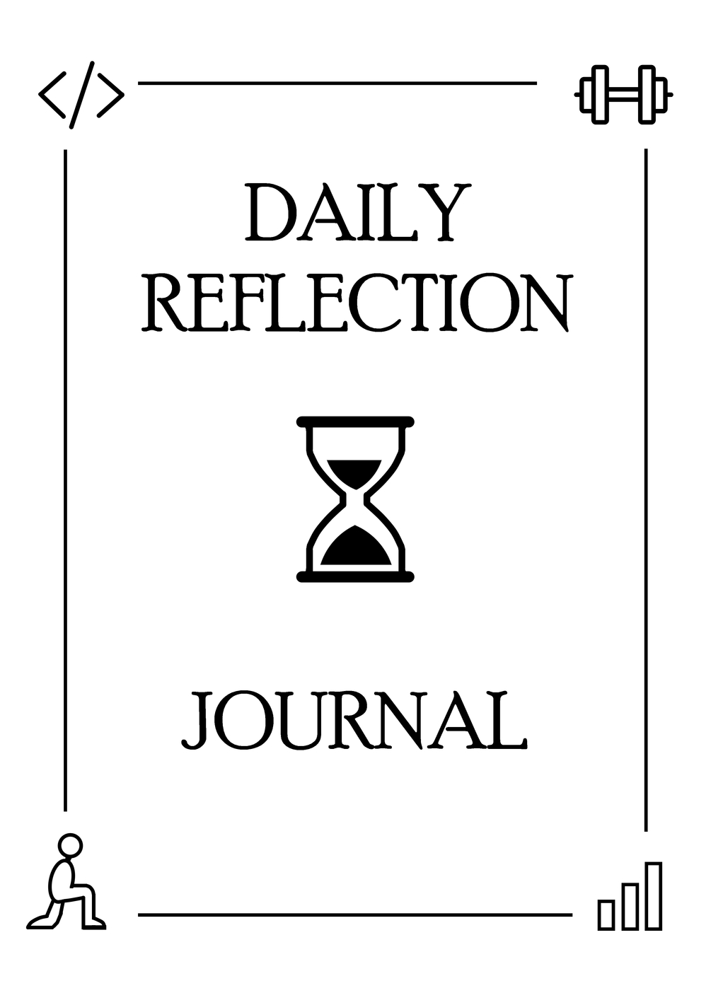 🕰️ Daily Reflection Journal – Minimalist Self-Reflection Template