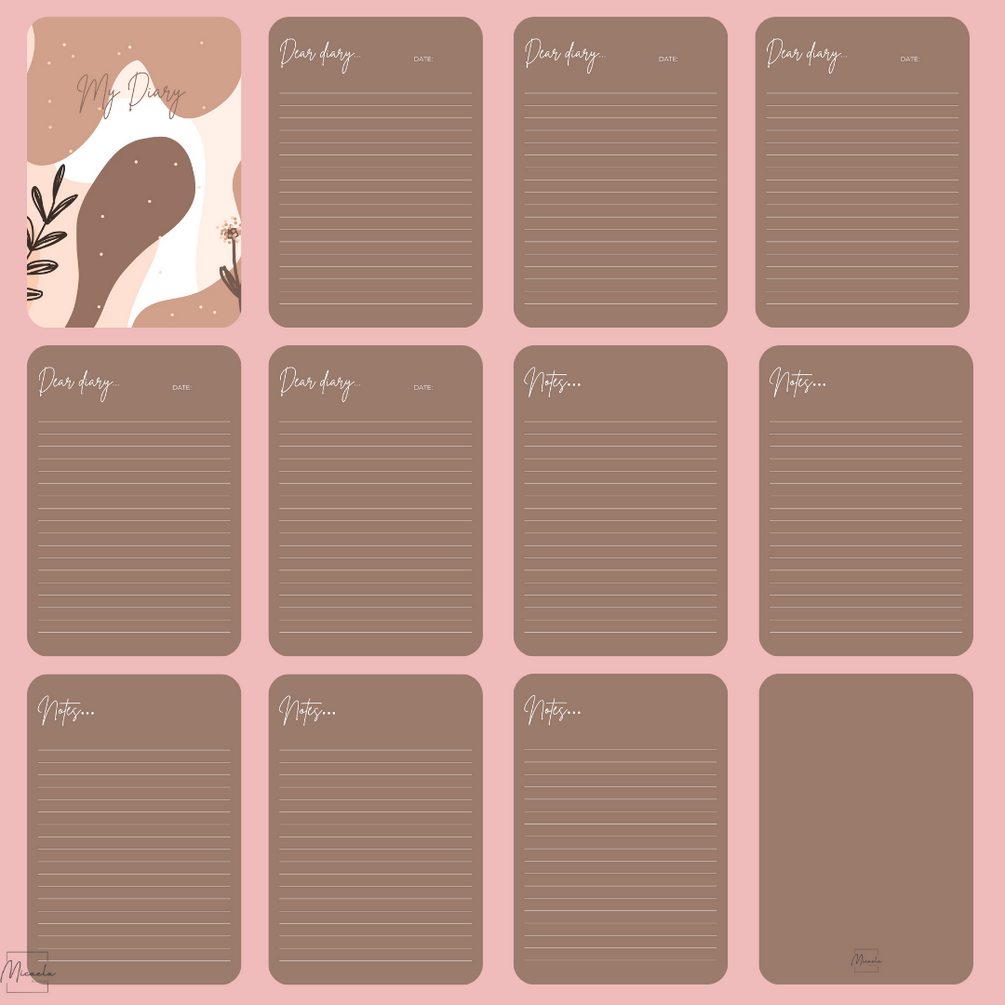 Neutral Notes & Diary Bundle