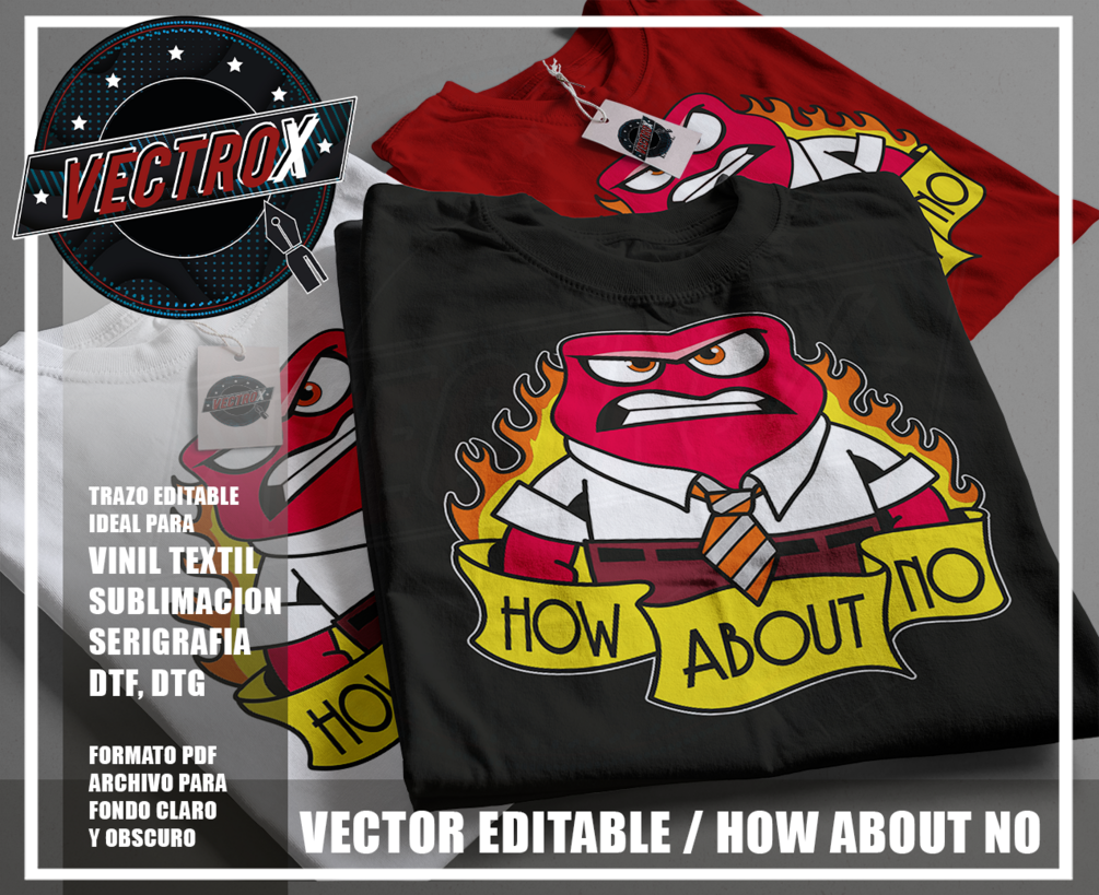 Vector Editable - How About No