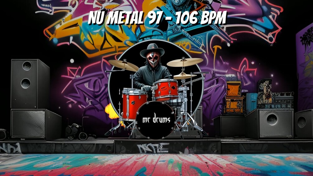 Nu Metal 97 - 106 BPM | Backing Drums