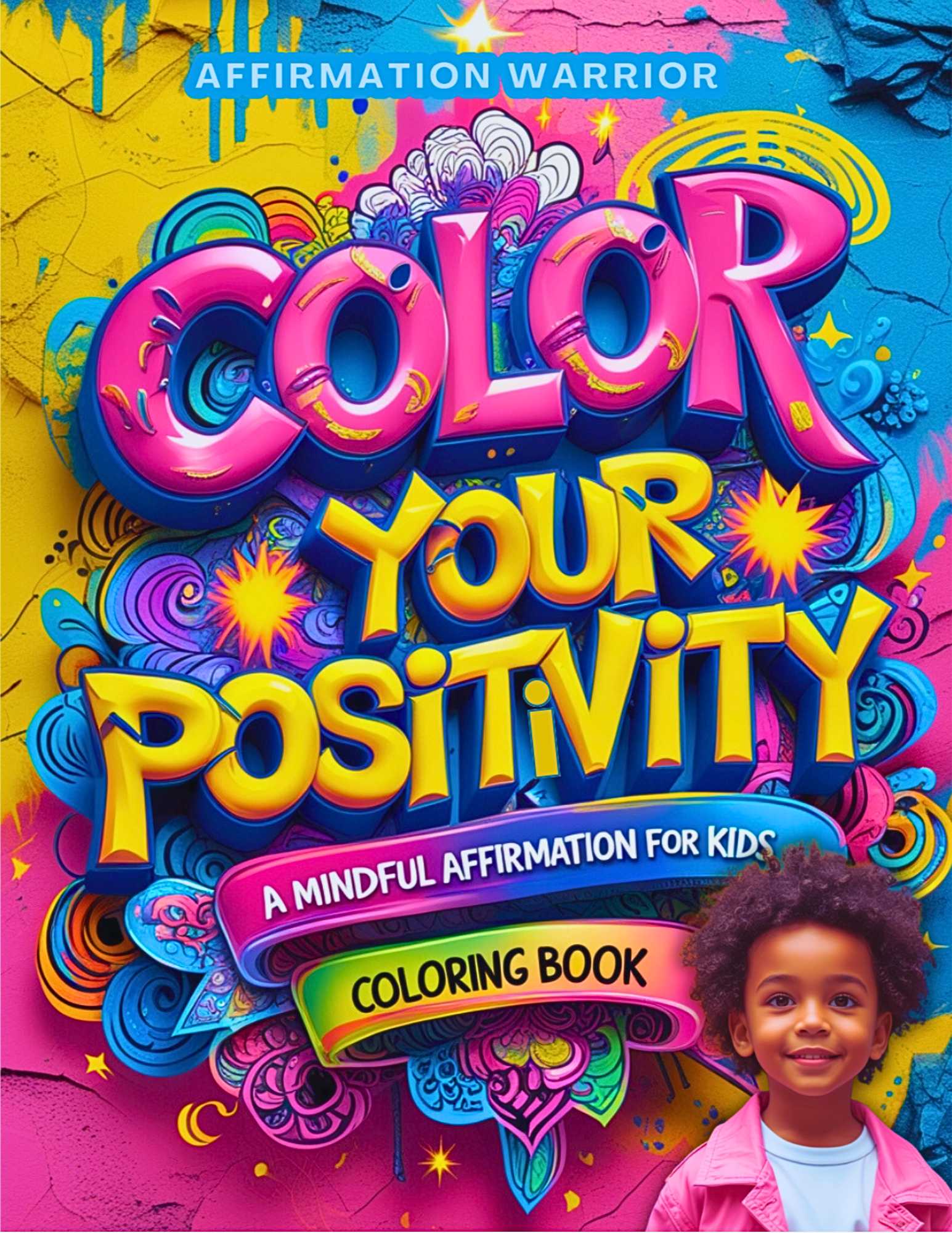 COLOR YOUR POSITIVITY: A Mindful Affirmation Coloring Book For KIDS (4 ...