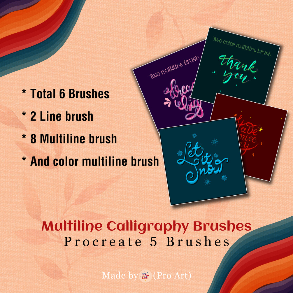 Multi line brush set