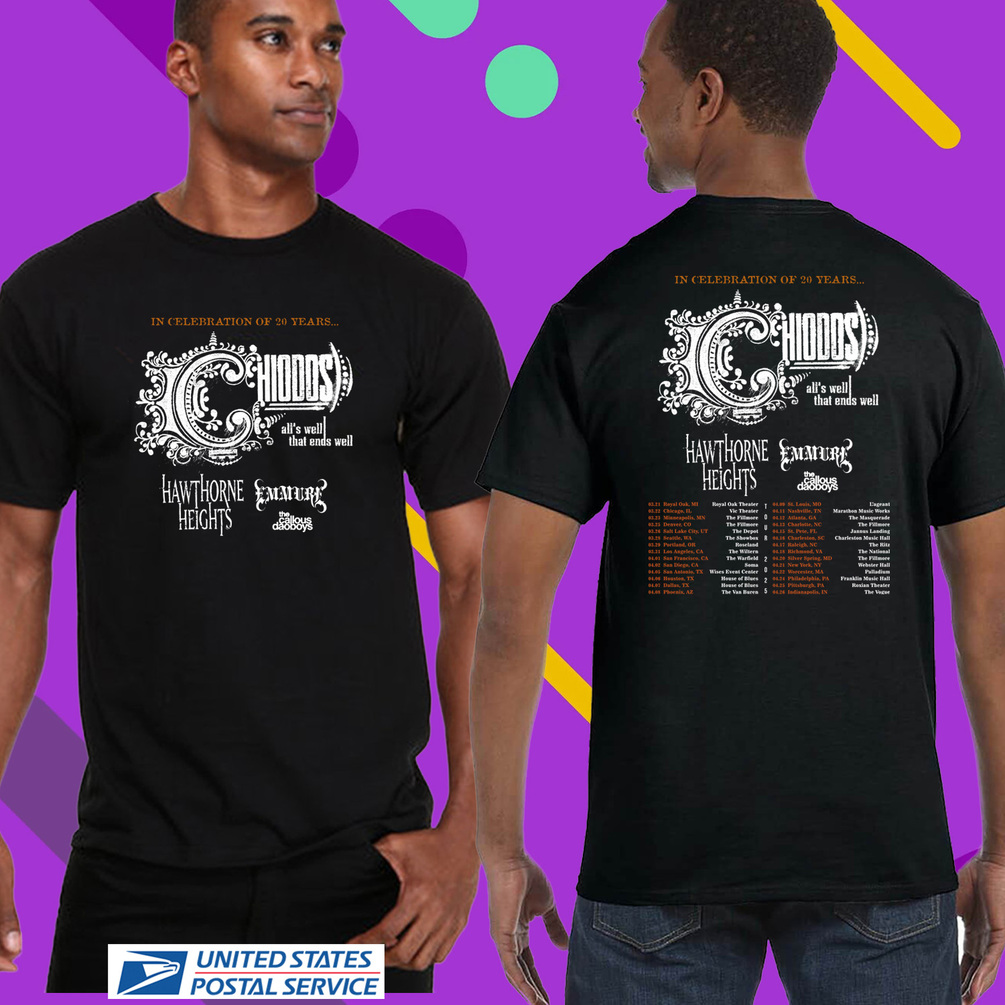 CHIODOS 20YEARS ALL'S WELL THAT ENDS WELL TOUR 2025. CHIODOS. UNISEX ...