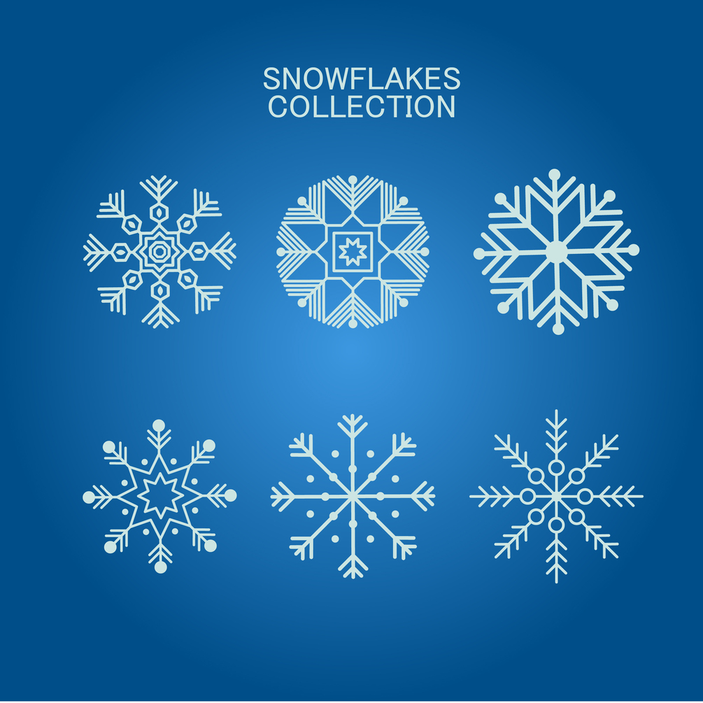 Snowflakes Vector collection