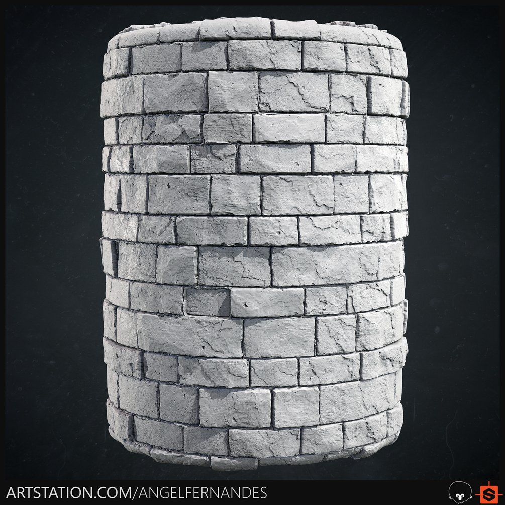 Medieval Brick Wall Material - Substance Designer