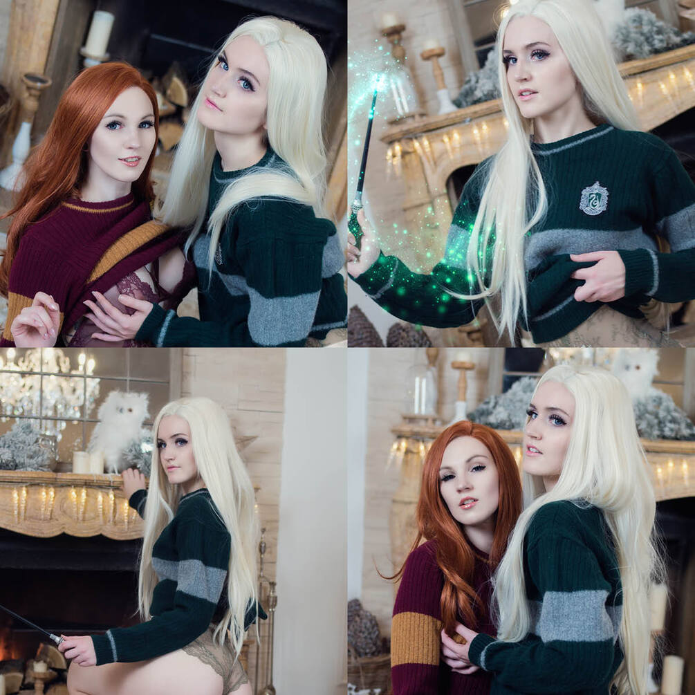 Geeky Hogwarts duo photoset from Hogwarts😏