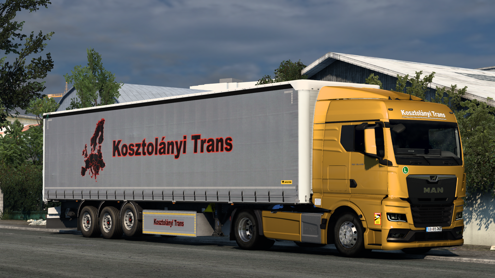 Kosztolanyi Trans skin combo for Wielton and MAN 2021 (GM). ETS2