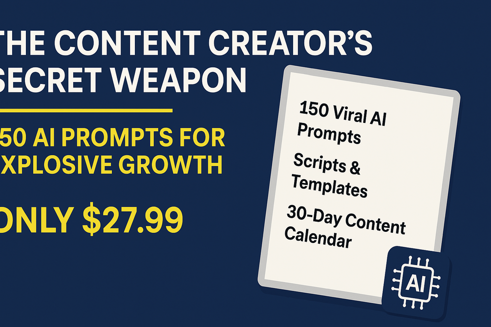 The Content Creator’s Secret Weapon: 150 AI Prompts for Explosive ...