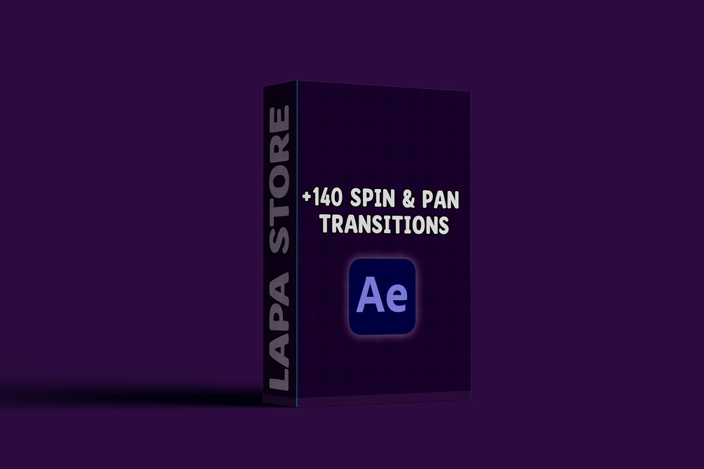 +140 SPIN & PAN TRANSITIONS AFTER EFFECTS