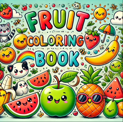 Fruit Coloring Adventure: Enjoy Coloring 8 Delicious Fruits!