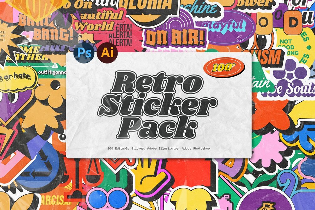 Retro 90s Sticker Pack