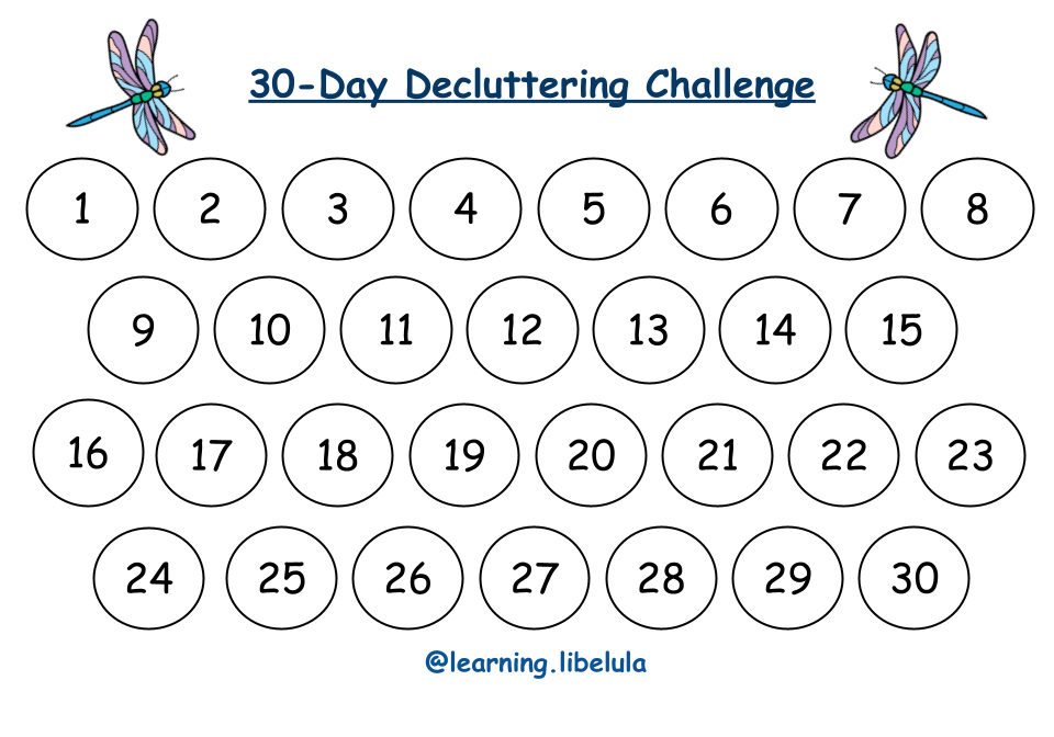 Printable 30-Day Decluttering Challenge