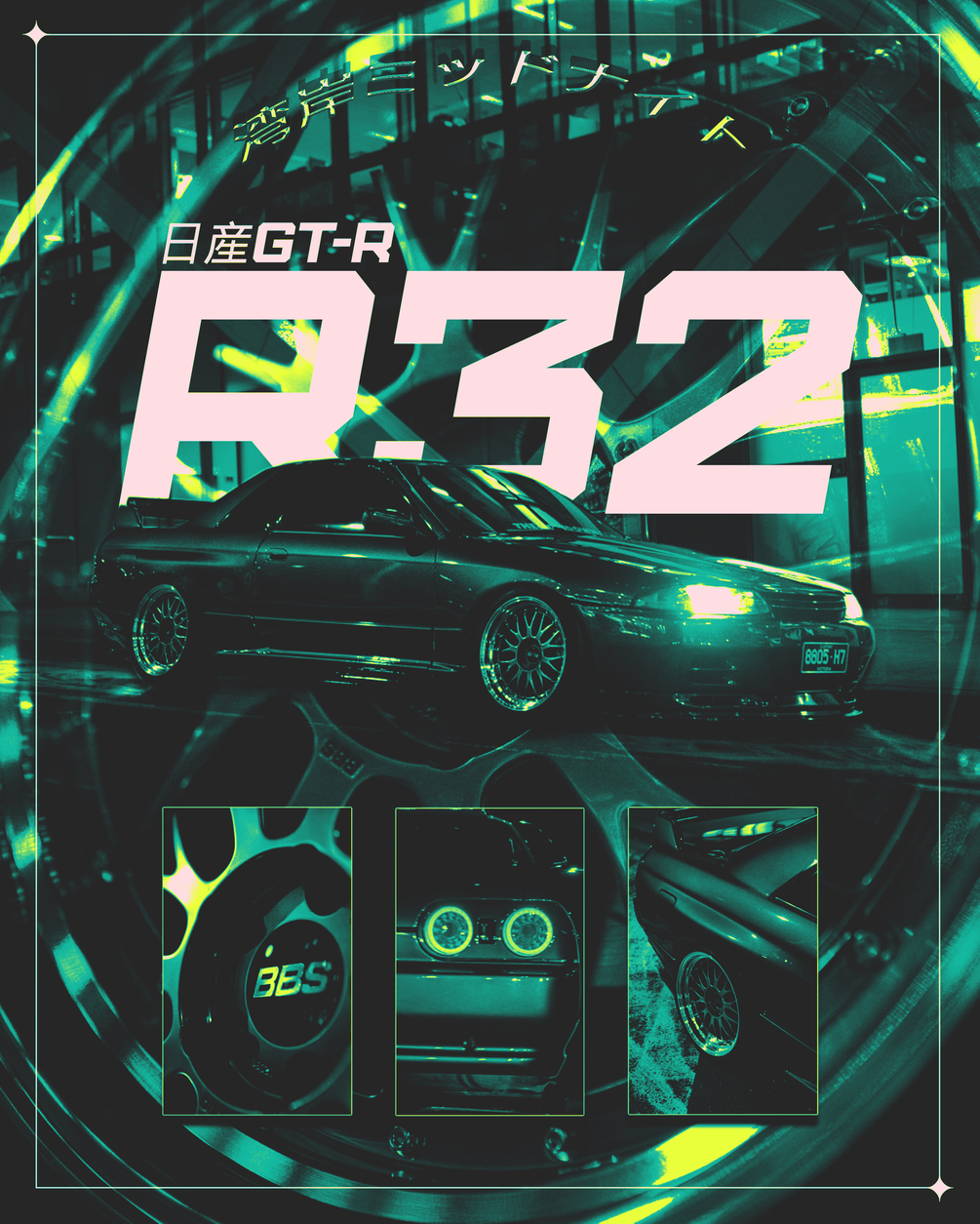 Nissan GTR R32 Poster