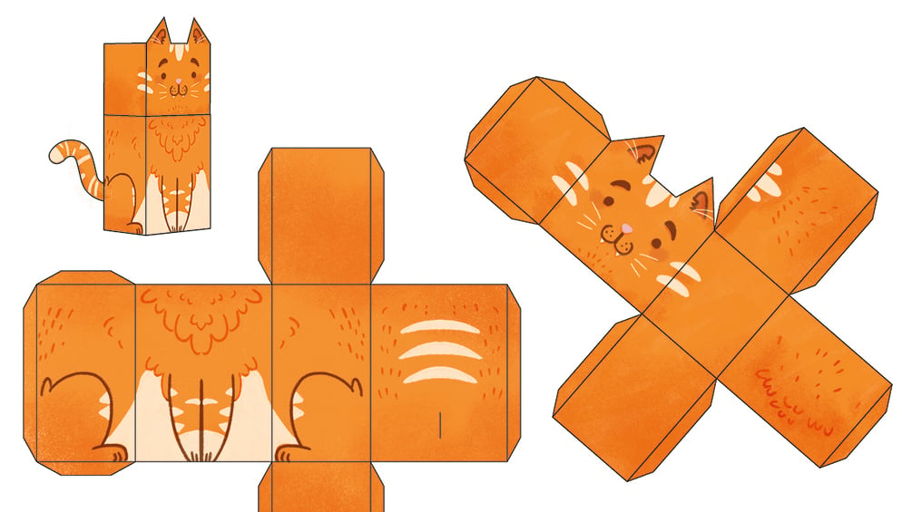 Paper Toy - Gato