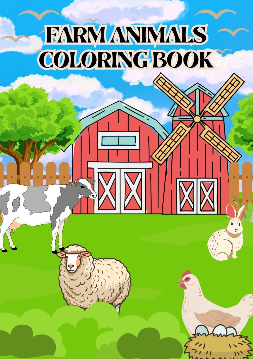 Adventures in Barnyard: Farm Animals Coloring Book