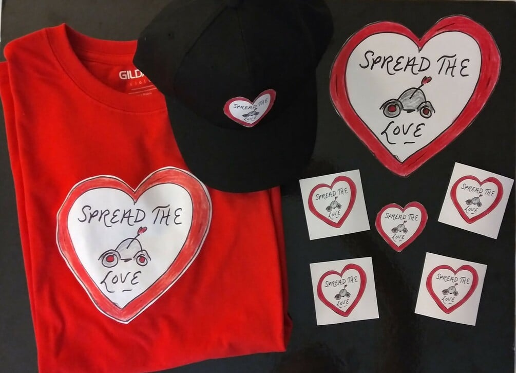 Spread The VDub Love Logo - Make your own tshirts, magnets, stickers!