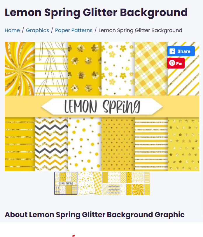 Lemon Spring Glitter Background