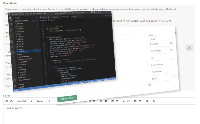 OpenAI GPT-3 Content Writer - Starter project
